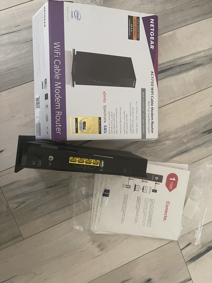 NETGEAR Cable Modem WiFi Router Combo C6300 | eBay