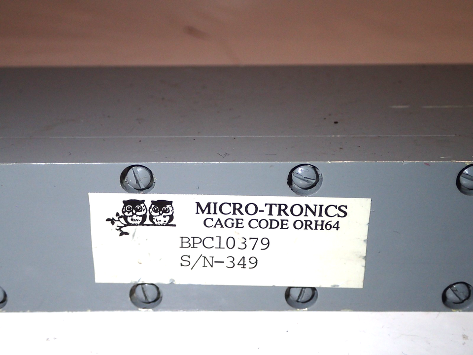Micro-Tronics BPC10379 Band Pass Filter ORH64 | eBay
