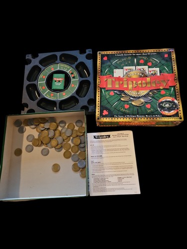 TRIPOLEY Special Edition Game 2000 Cadaco Turntable Rotating Tray ...