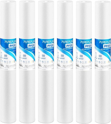 20 Micron Whole House Sediment Water Filter 20 x 2.5 in Replacement for ...