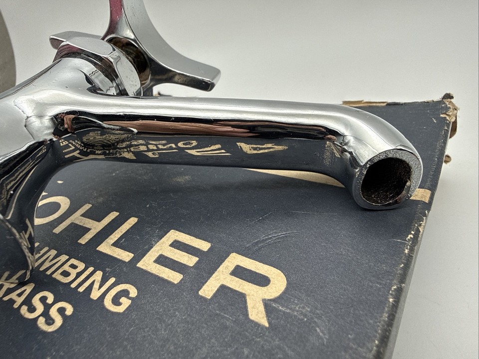 Kohler 7512 Argyle Four Arm Handle Faucet Chrome Hot ~ Open - Box ~ VTG ...