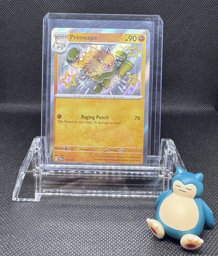 Primeape 170/091 Shiny Holo Rare Paldean Fates Pokemon Card NM | eBay