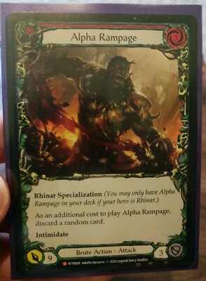 Flesh and Blood TCG! 1x Alpha Rampage - Unlimited Edition - NM Welcome ...