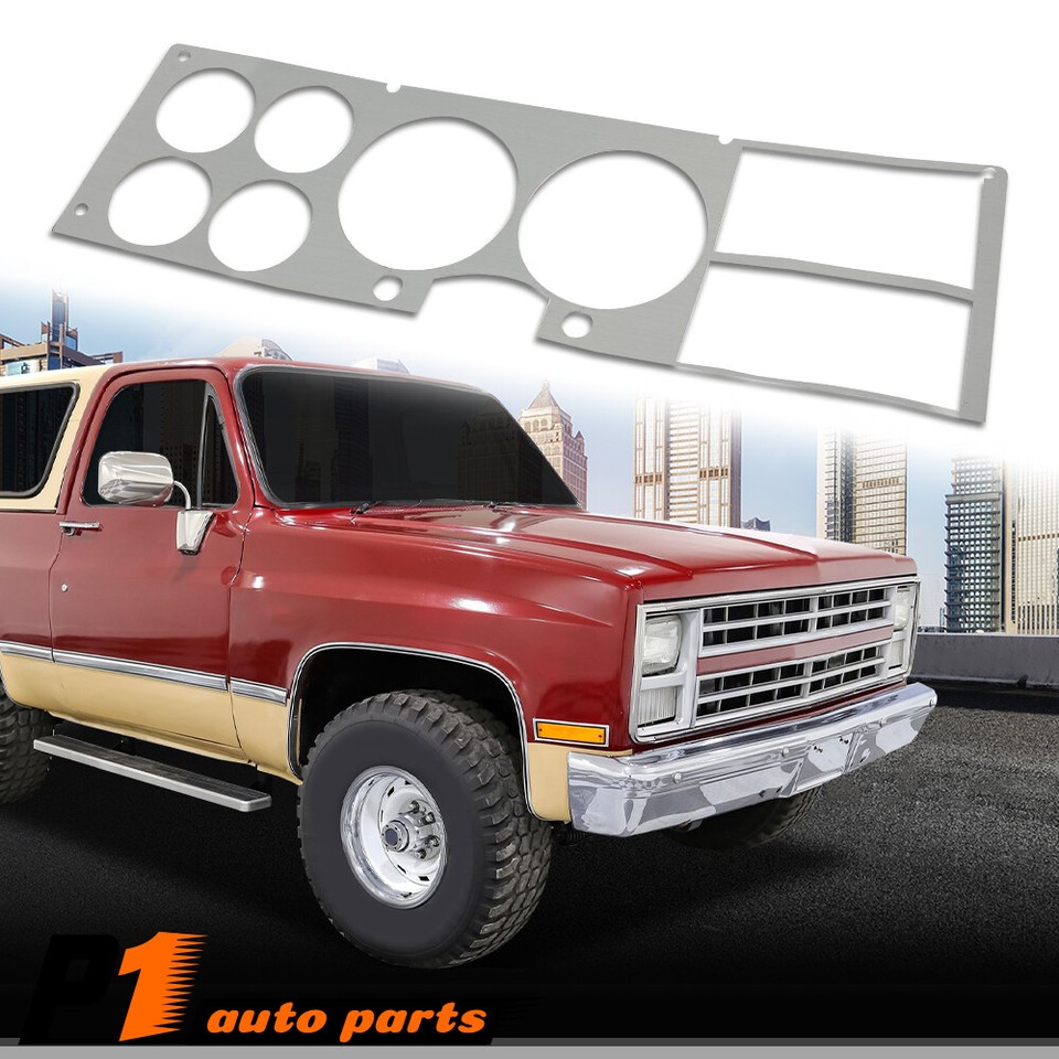 Brushed Aluminum Dash Bezel Insert Fit For 81-87 Chevy GMC Truck Blazer Suburban | eBay