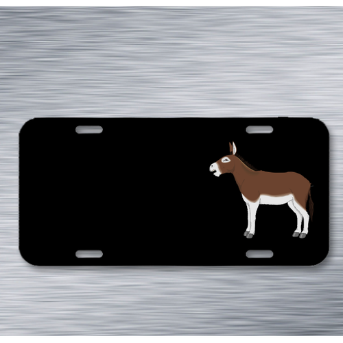 Donkey Animal Mammal Mule Livestock On License Plate Car Front Add ...