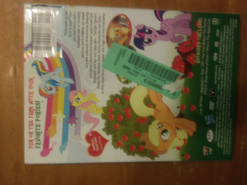 NEW ~ MY LITTLE PONY ~ FRIENDSHIP MAGIC "APPLEJACK" ~ DVD, 2018 ~ 1 ...