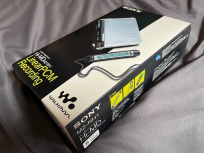 Sony MZ-RH1 MiniDisc Walkman HI-MD Recorder Player Silver Set Tested | eBay