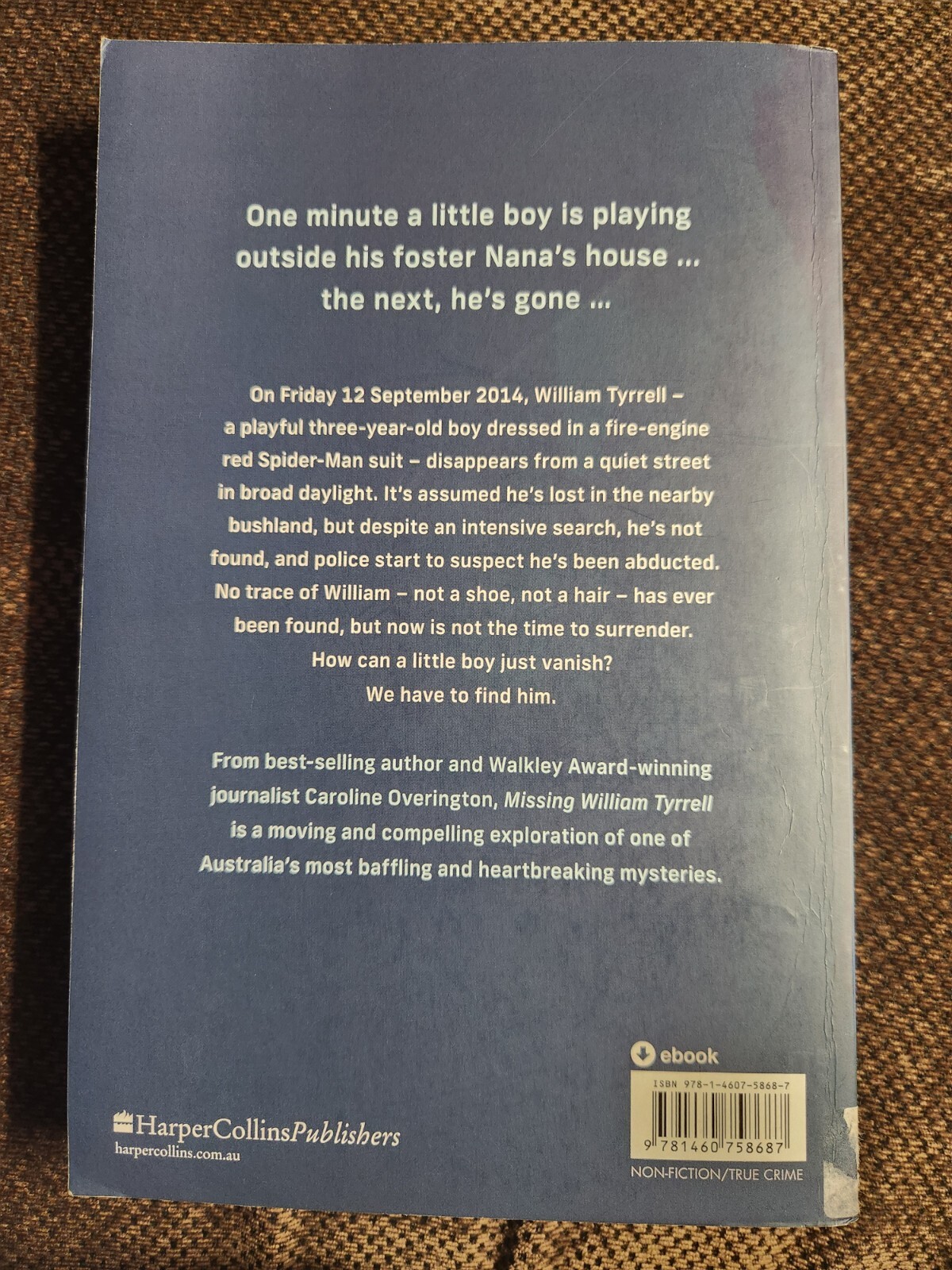 Missing William Tyrrell by Caroline Overington (Paperback, 2020 ...