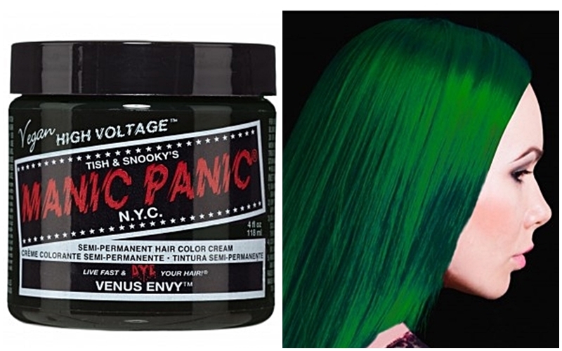 Dark Green Hair Dye Manic Panic