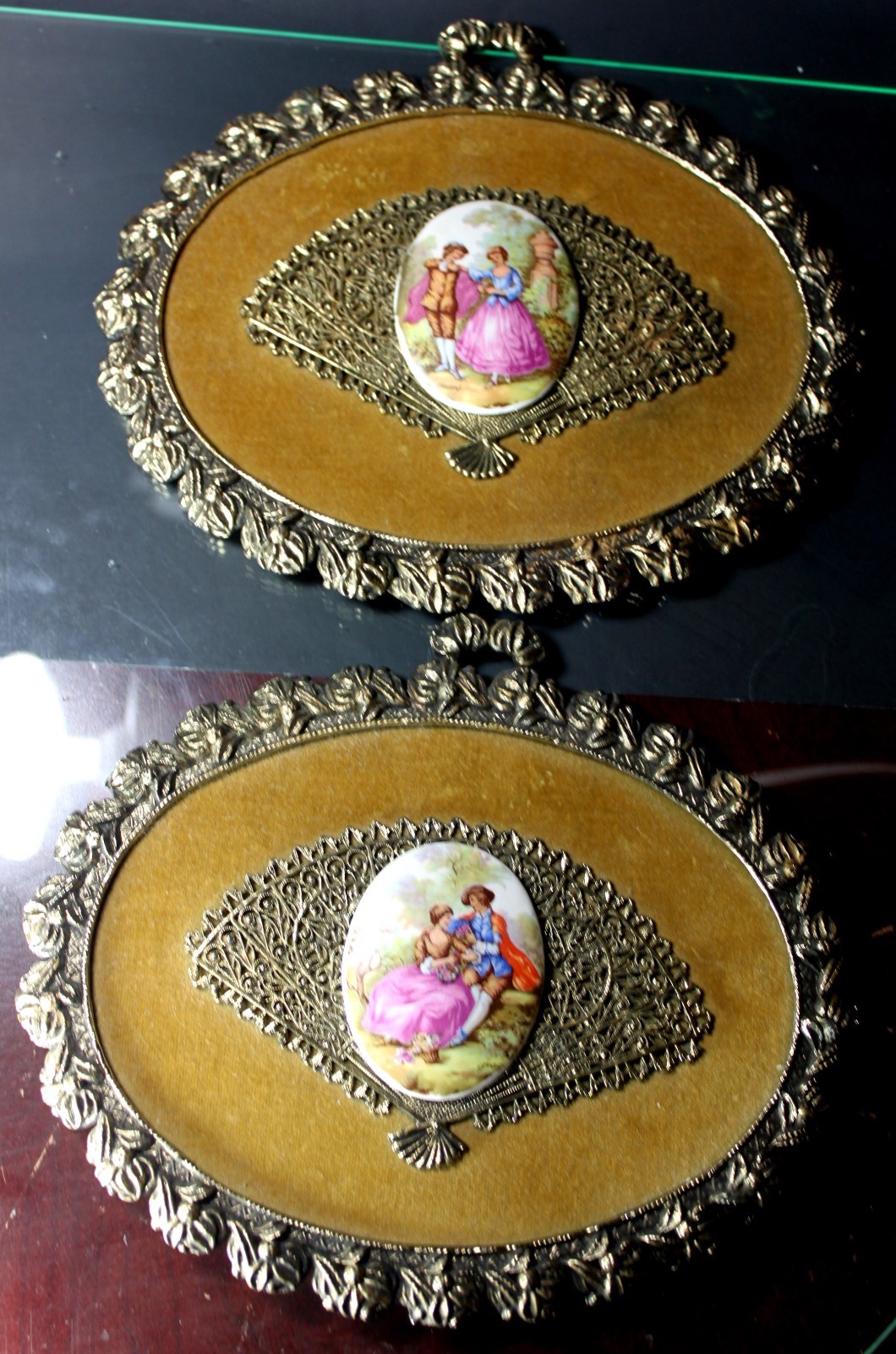 E.A. RIBA CO. INC. BROOKLYN. N.Y. Style No 69 RARE Ceramic art, Metal ...