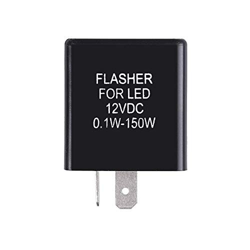 2-Pin Silent Flasher Relay for LED Turn Signal - Hyper Flash Fix (-Pack ...