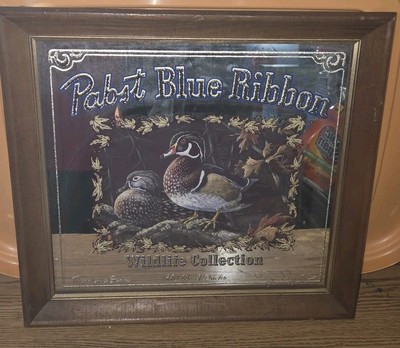 RARE VTG Pabst Blue Ribbon 1990 Wood Ducks Wildlife Collection Beer ...