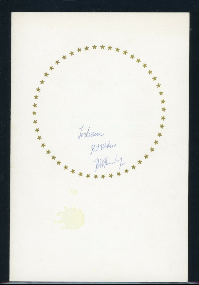 Robert F. Kennedy RFK Autograph Signed John F. Kennedy JFK Program JSA ...