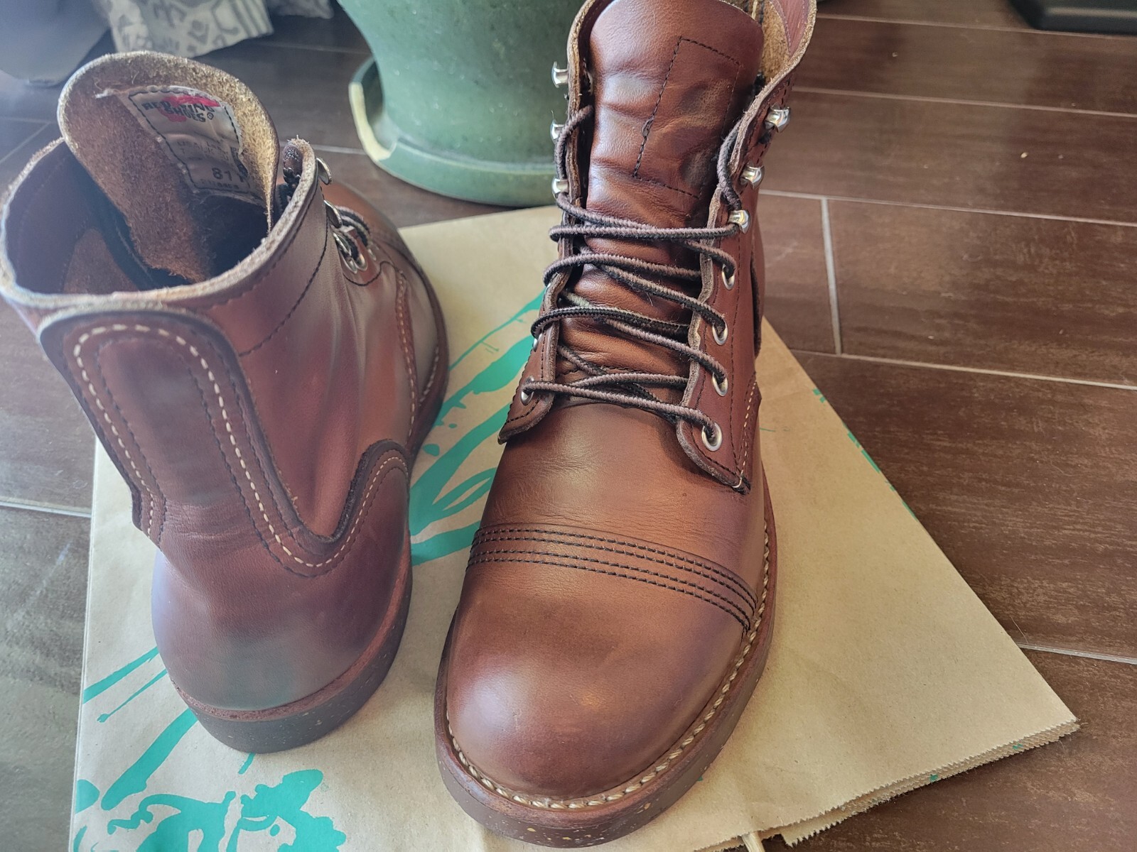 Red Wing Iron Ranger 8111 Boot Amber Harness Size 7.5 D | eBay