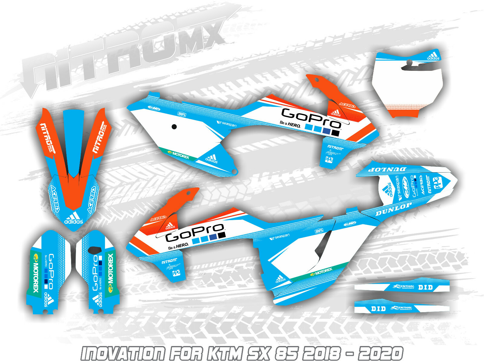 Graphics Kit fits KTM SX 85 SX85 2018 2019 2020 2021 2022 2023 2024 ...