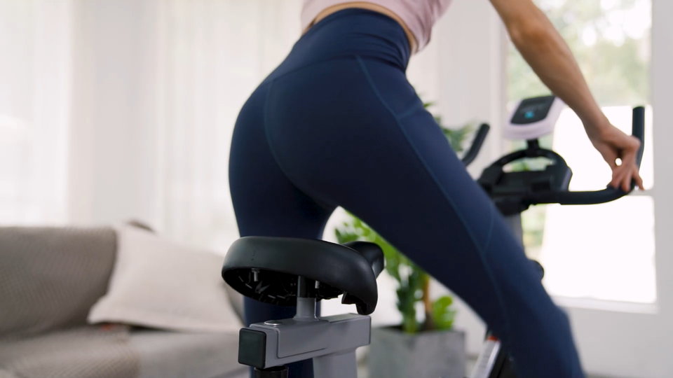 Indoor Cardio Workout Bike Stationary Bike Cycling Fitness Home ...