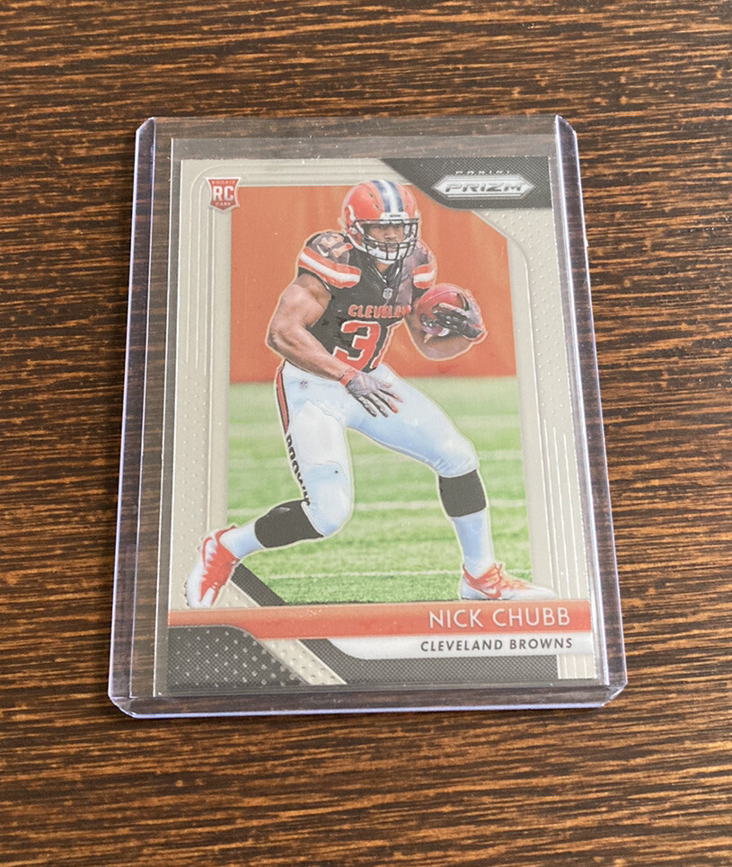 2018 Panini Prizm Nick CHUBB Rookie Football Card Browns NM+ | eBay
