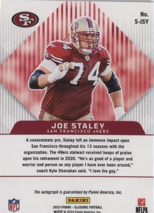 2023 Panini Illusions Joe Staley #S-JSY for sale | eBay
