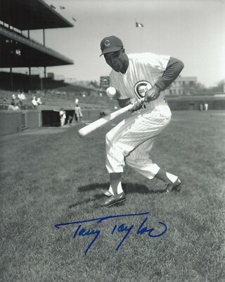 Tony Taylor 1958-1960 Chicago Cubs Wrigley Signed Autographed 8x10 ...