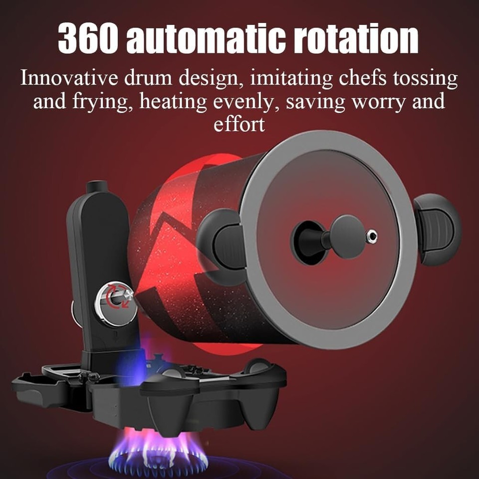 Automatic Rotate Robot Cooking Machine Wok Rotating for Korean Gas BBQ ...