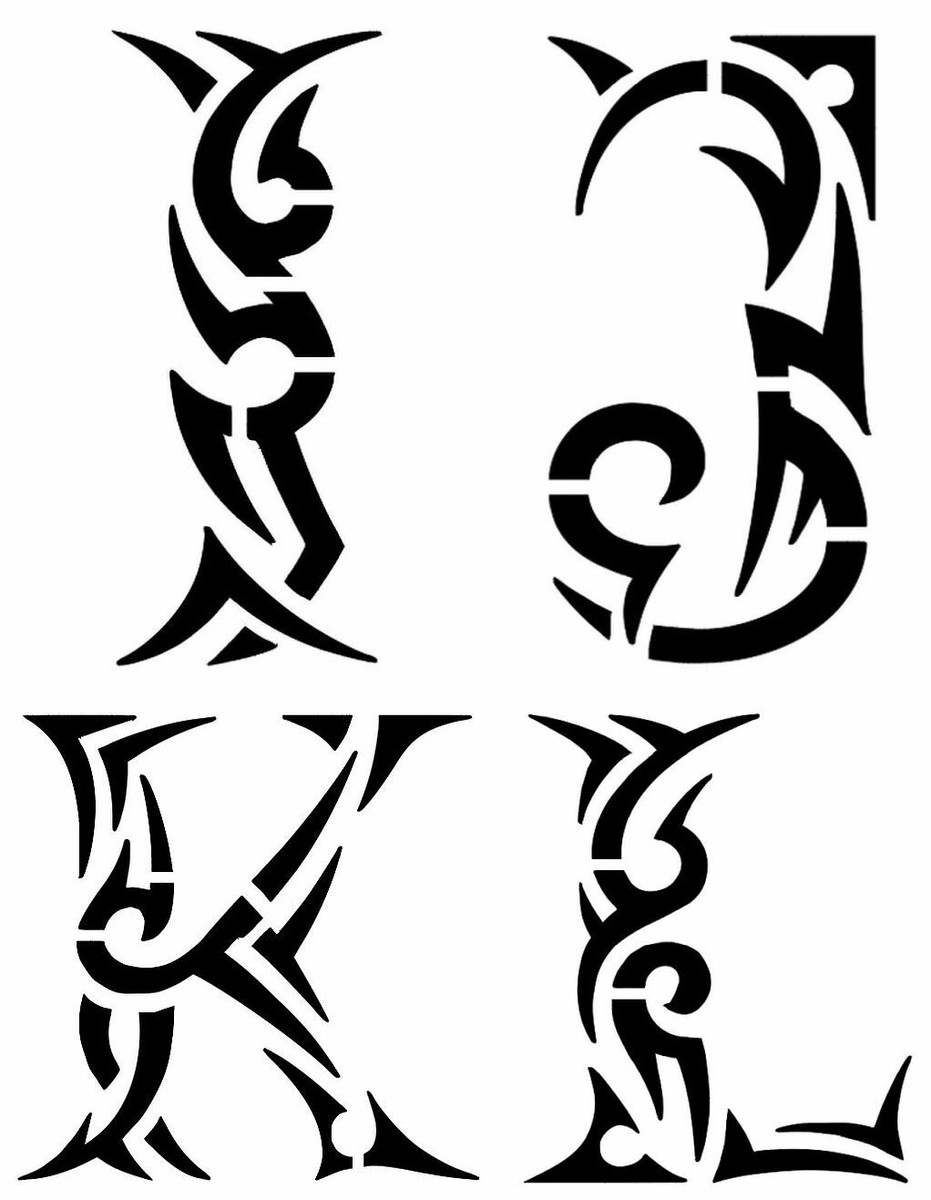 Letter S Tribal