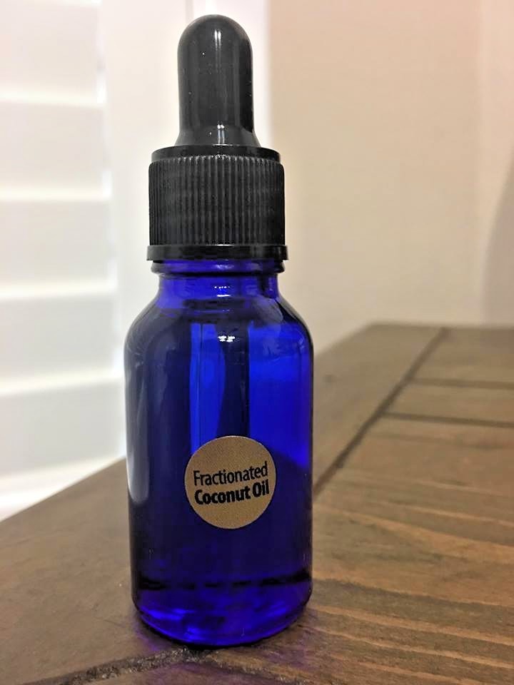 Pure Fractionated Coconut Oil 15mL,Glass Bottle with dropper~Buy 2 Get ...
