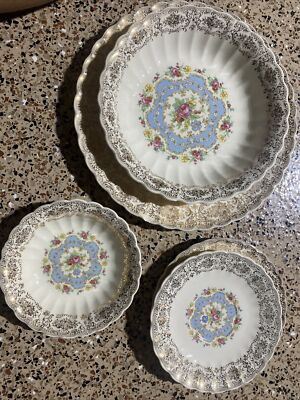 Limoges Lyric 1 KS 384 x 22 k Gold China 8 5 Piece Place Settings. See ...