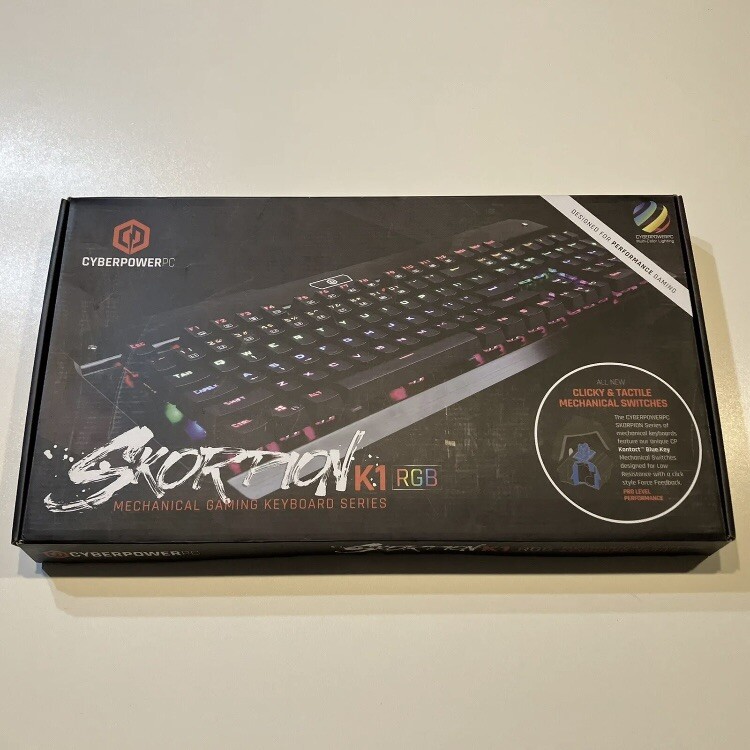 CyberpowerPC Keyboard Skorpion K1 RGB Mechanical Gaming Series Pro High ...