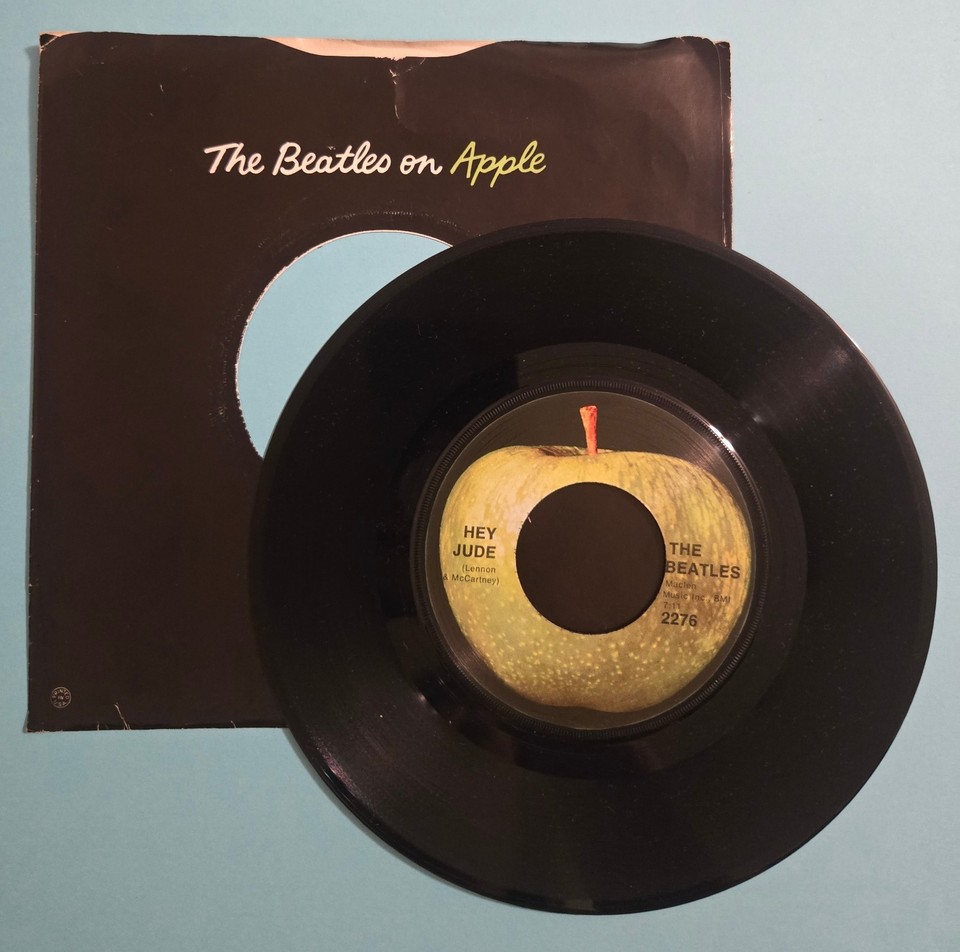 The Beatles "Hey Jude / Revolution" Apple Records 2276 45 Vinyl Single ...