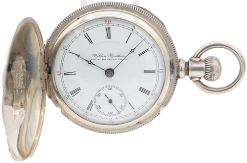 Antique 18s Illinois Wilson King of the Road Hunter Railroad Pocket ...