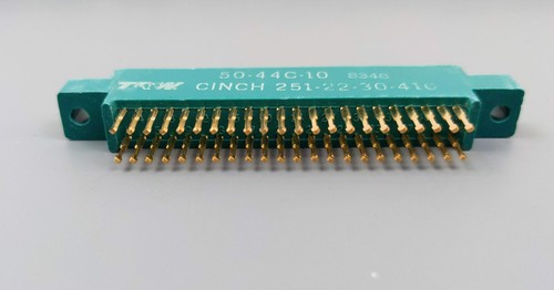 44 Pin CARD EDGE Connector PCB Mount for 0.062 EDGE TRW CINCH 50-44C-10 ...