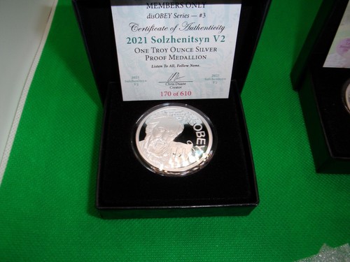 Silver shield 2021 Solzhenitsyn V2 disObey Series #3 (Low Mintage) | eBay