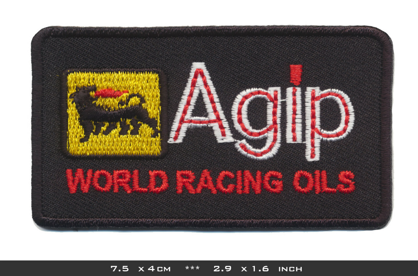 AGIP Patch Embroidered Sew Iron Cars Motorbikes Motor Oil Motorsports ...