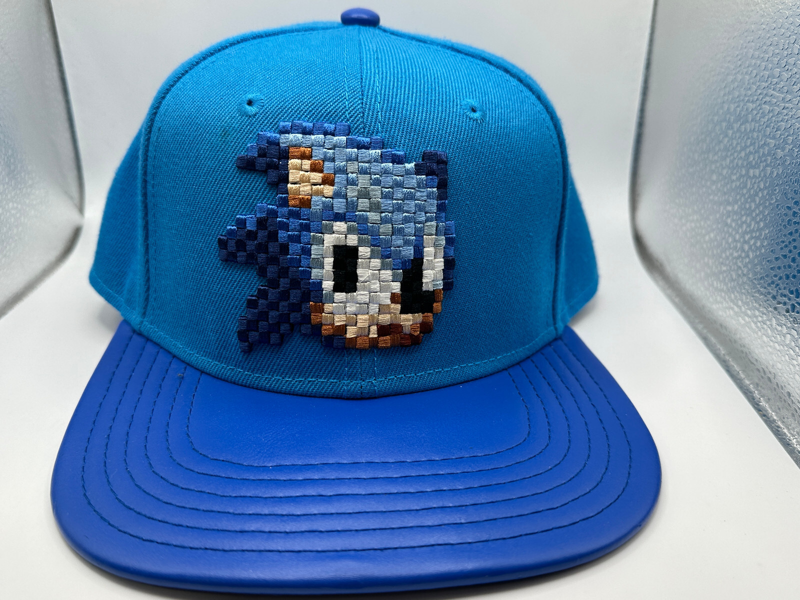 Sega Sonic The Hedgehog Hat - Pixel Face Don't Blink… - Gem