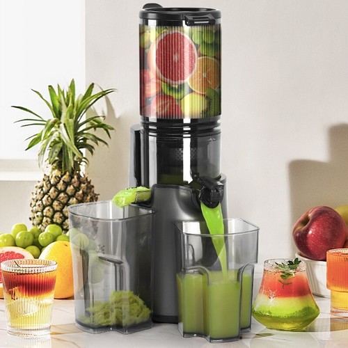 Cold Press Juicer, Slow Masticating Machines with 5.3" Extra Large Feed ...
