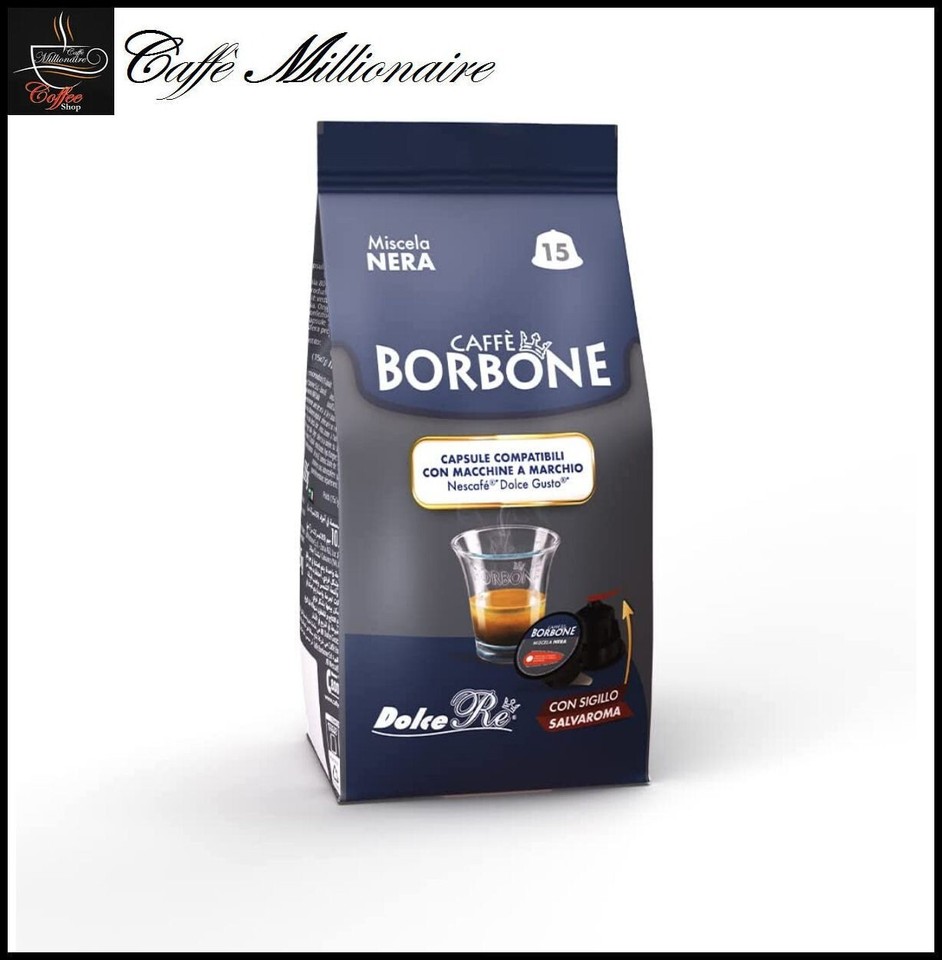 360 Capsules Dolce Gusto Blend Black Caffè Borbone Compatible Nescafe ...