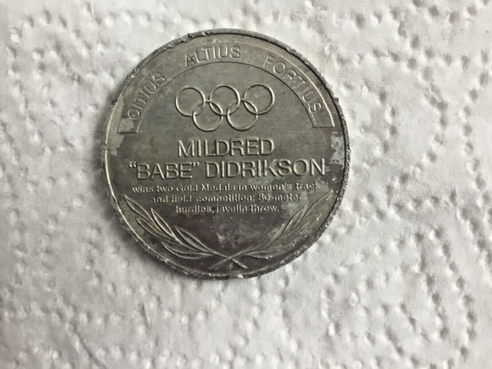 Mildred Babe Didrikson X Olympiad Los Angeles 1932 Gold Medal Winner ...