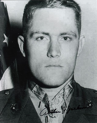 Captain Arthur Jackson WWII Medal of Honor Peleiu SIGNED 8x10 PHOTO ...