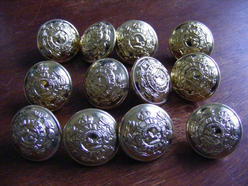 12 Military Button: The King's Regiment (Liverpool), 25 mm (GAUNT ...