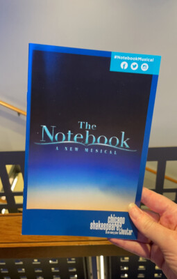 The Notebook Musical Program Playbill Chicago Pre-Broadway Theater Sept ...