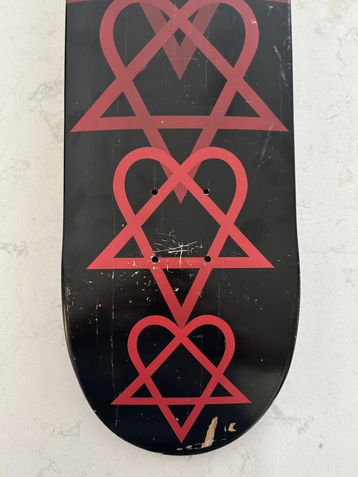 Rare Element Bam Margera Heartagram Skateboard Deck 31” | eBay