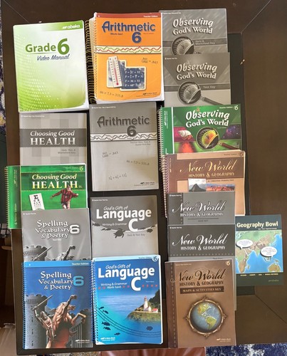 Abeka 6th Grade Curriculum Parent/Teacher Kit | eBay