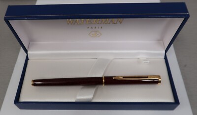 Waterman Executive Tortoise & Gold Trim Fountain Pen 18K Fine Pt New In ...