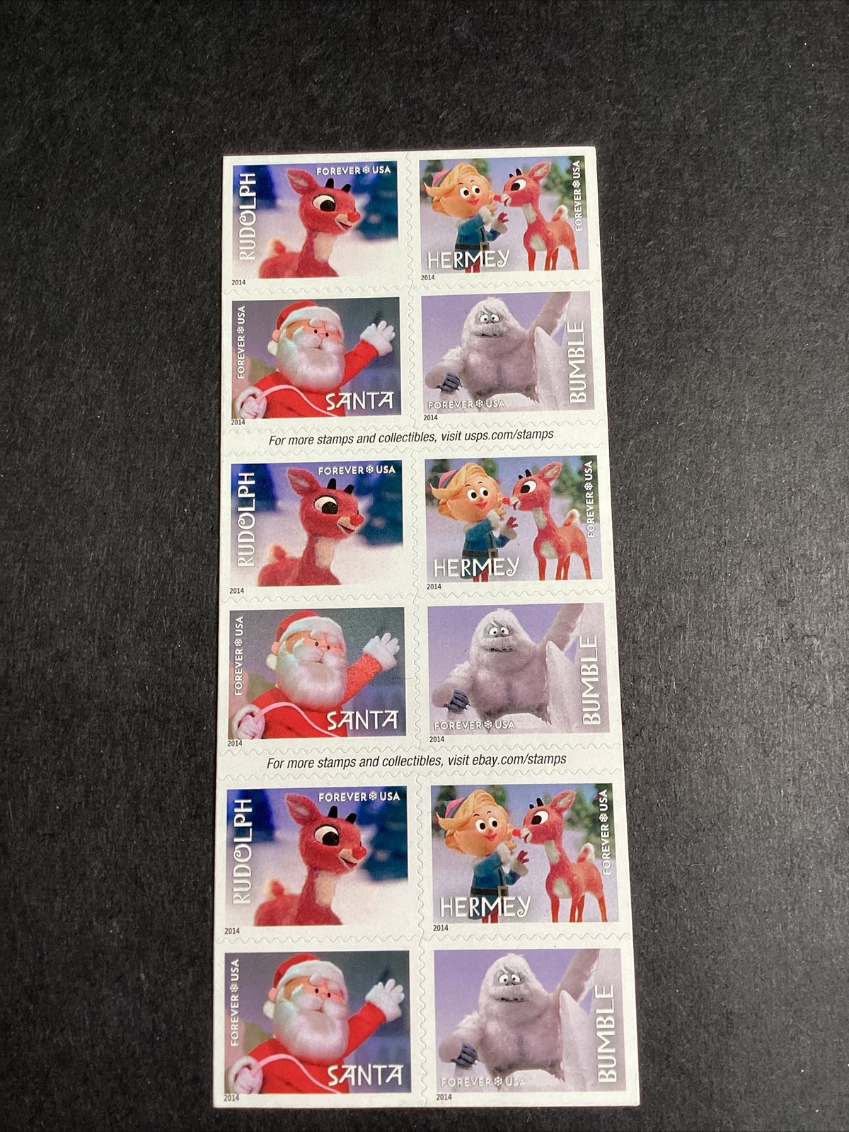 SCOTT#4946-49-RUDOLF THE RED NOSE REINDEER BKLT OF 20 STAMPS-2014-MNH ...