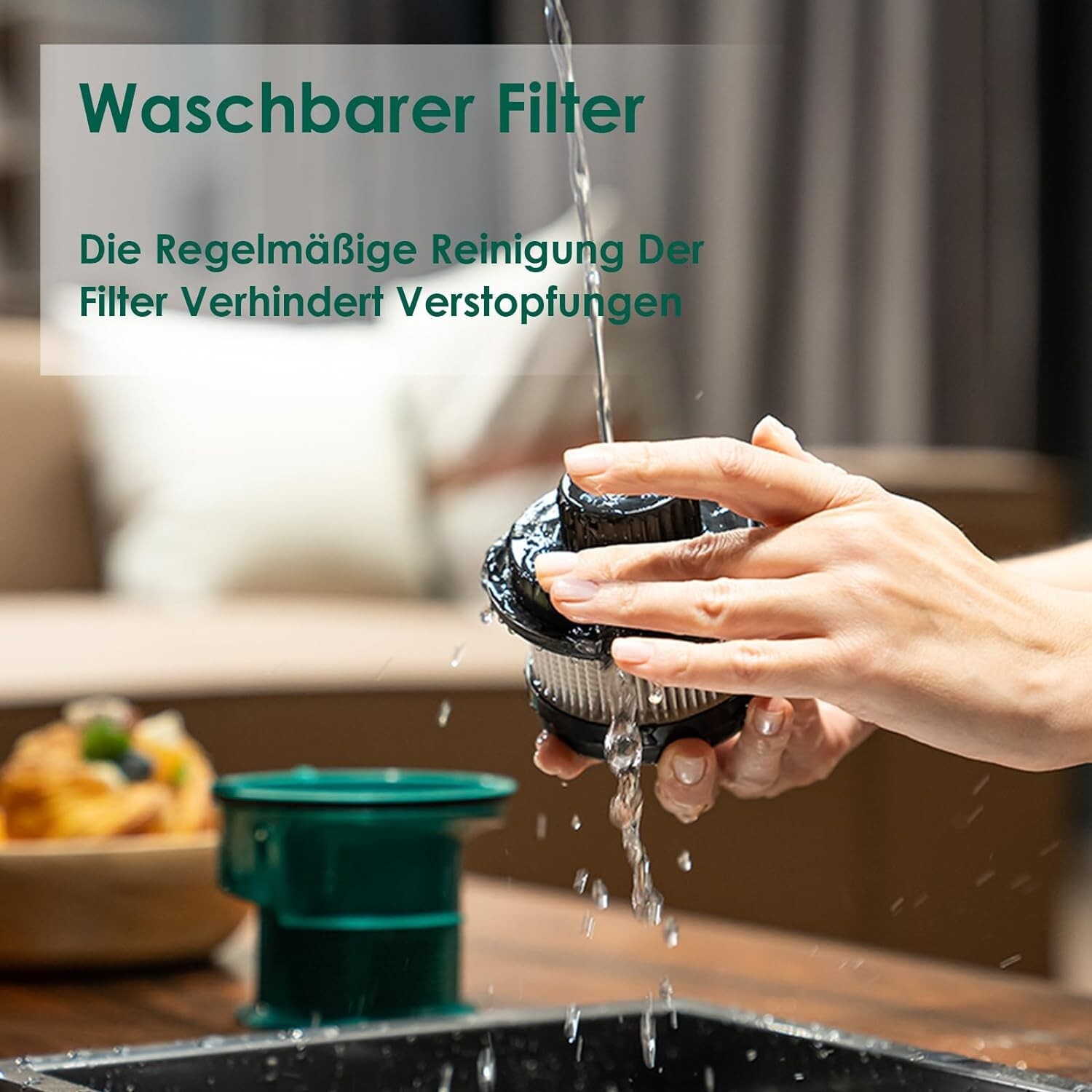 Fixtfixer Akku Staubsauger 30kpa Ca 55 Min Laufzeit Led Und Anti Tangle