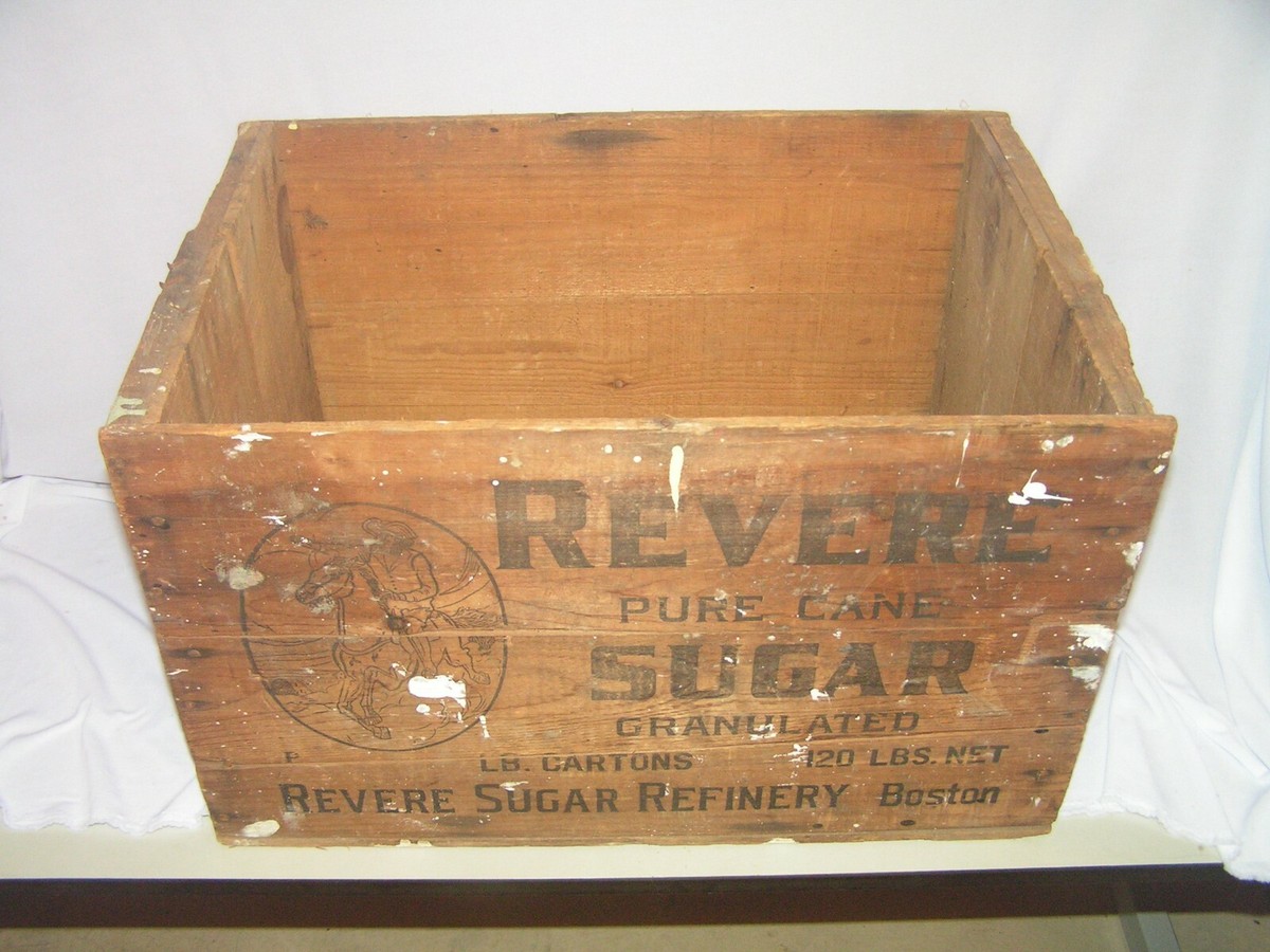 Sugar Vintage Wood Crate Swedish Sugar Cutting Box With Internal