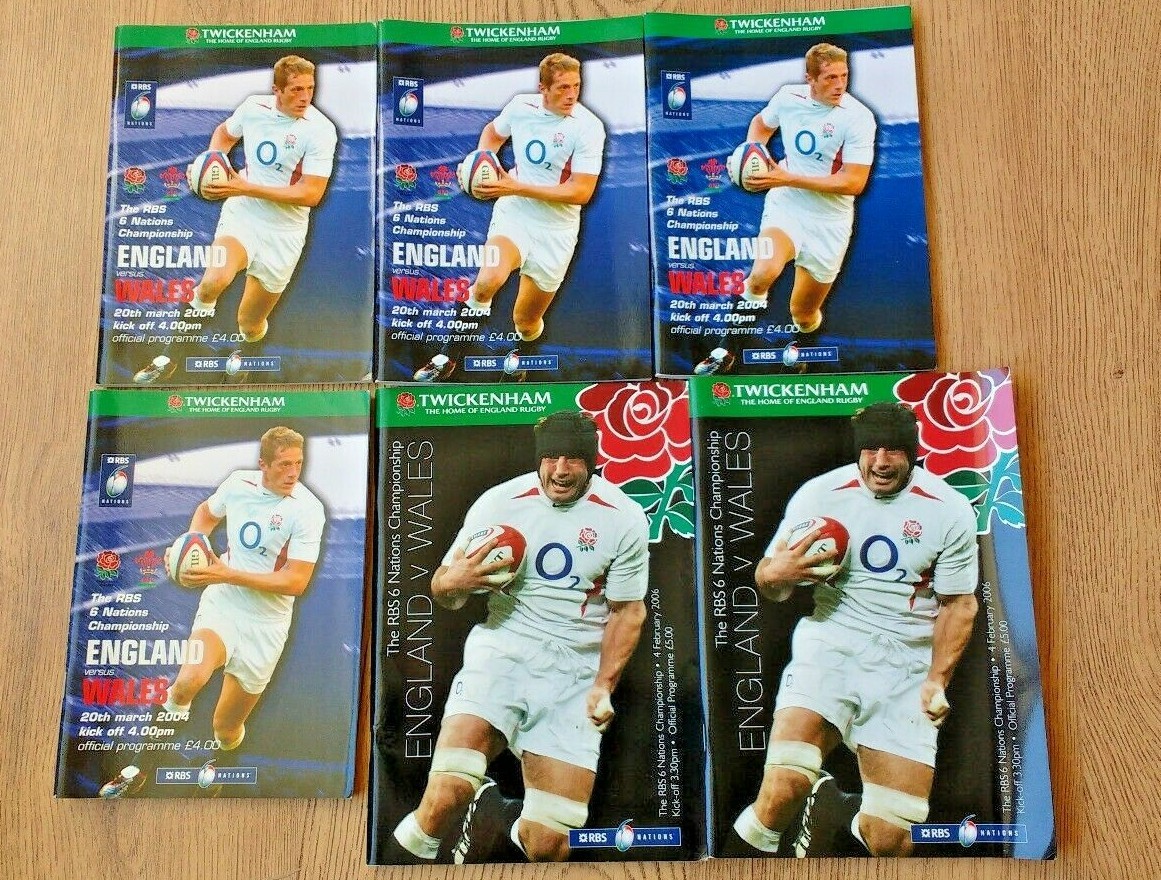 England v Wales Rugby Programmes 1950 - 2012 | eBay