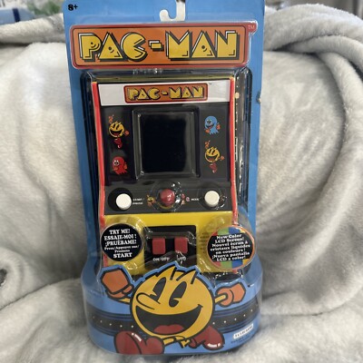 NEW Basic Fun Arcade Classics Pac-Man Color LCD Retro Mini Arcade Game ...