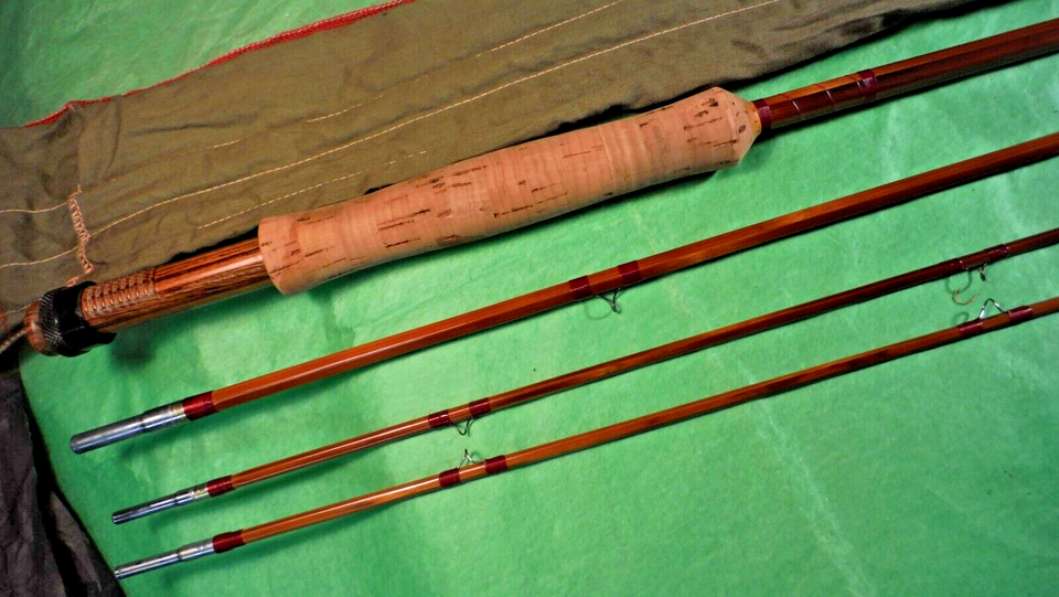 Split Bamboo Fly Rod UNBRANDED 9' 3/2 4-5wt? Montague Rapidan? Style ...