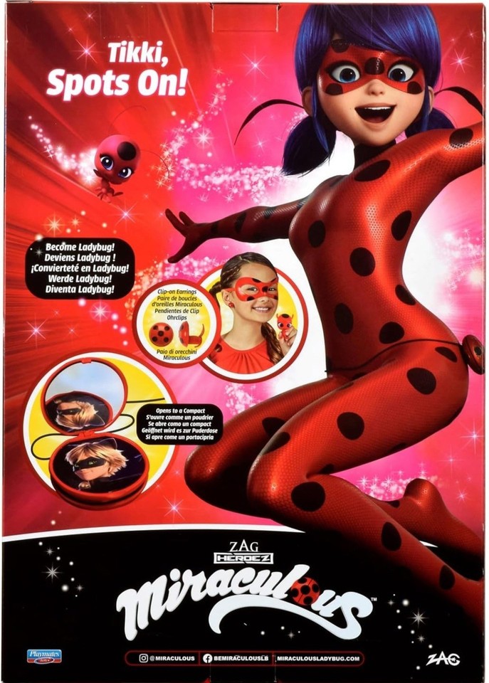 BANDAI - Miraculous Ladybug - Transformation Set - Ladybug Costume ...
